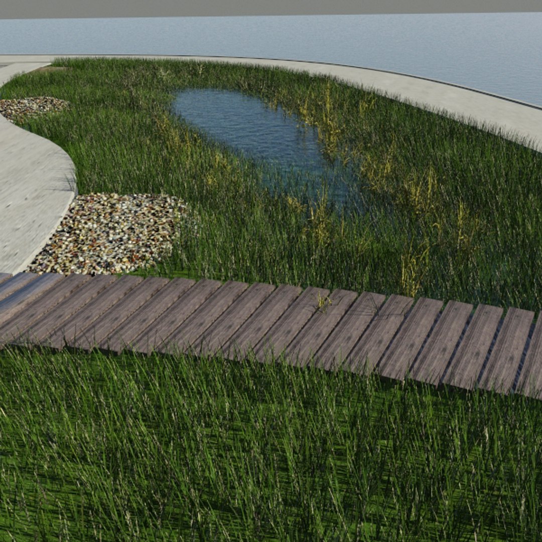 3d Model Pond - Lake