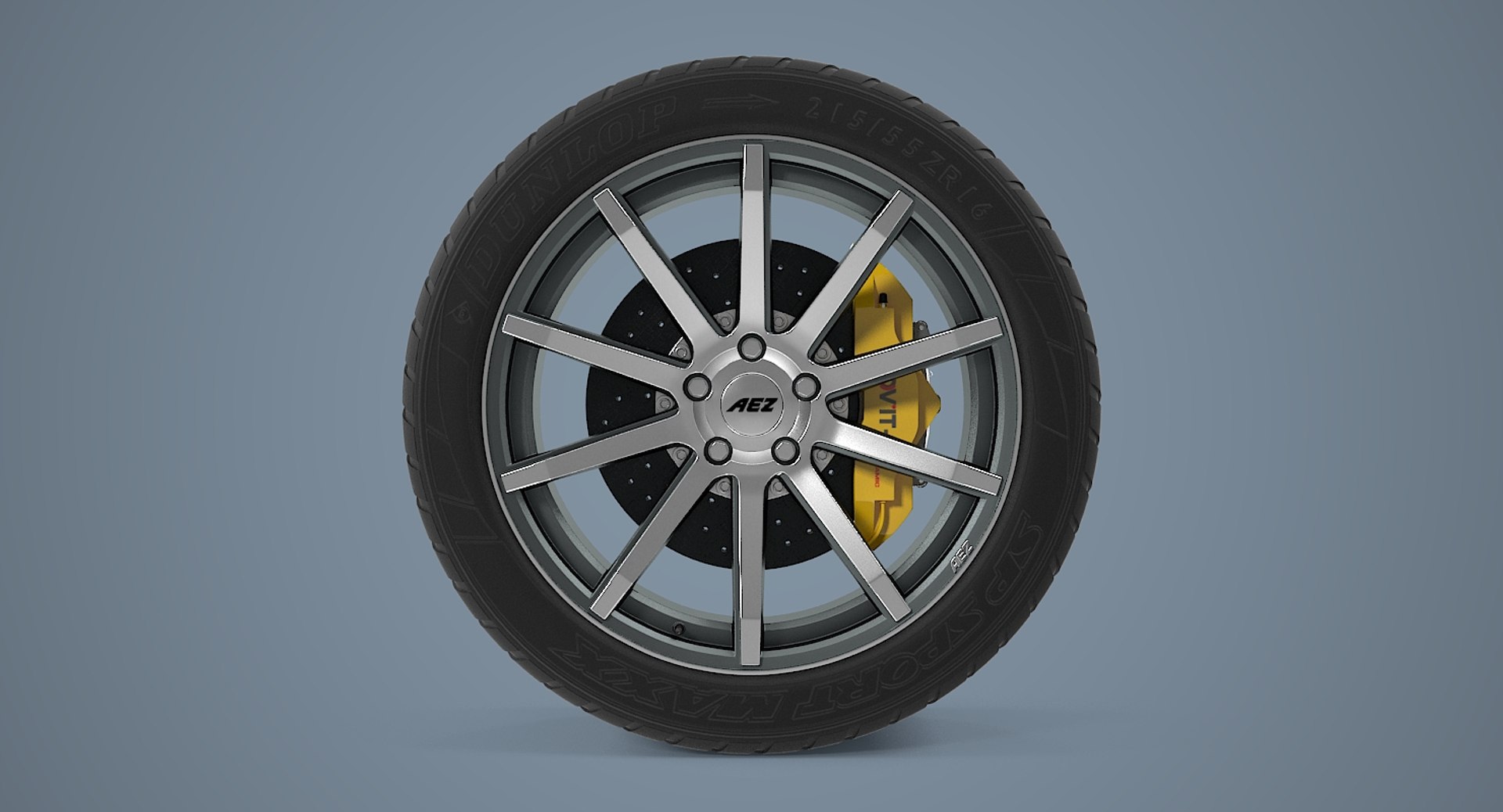straight disk car wheel 3d dxf