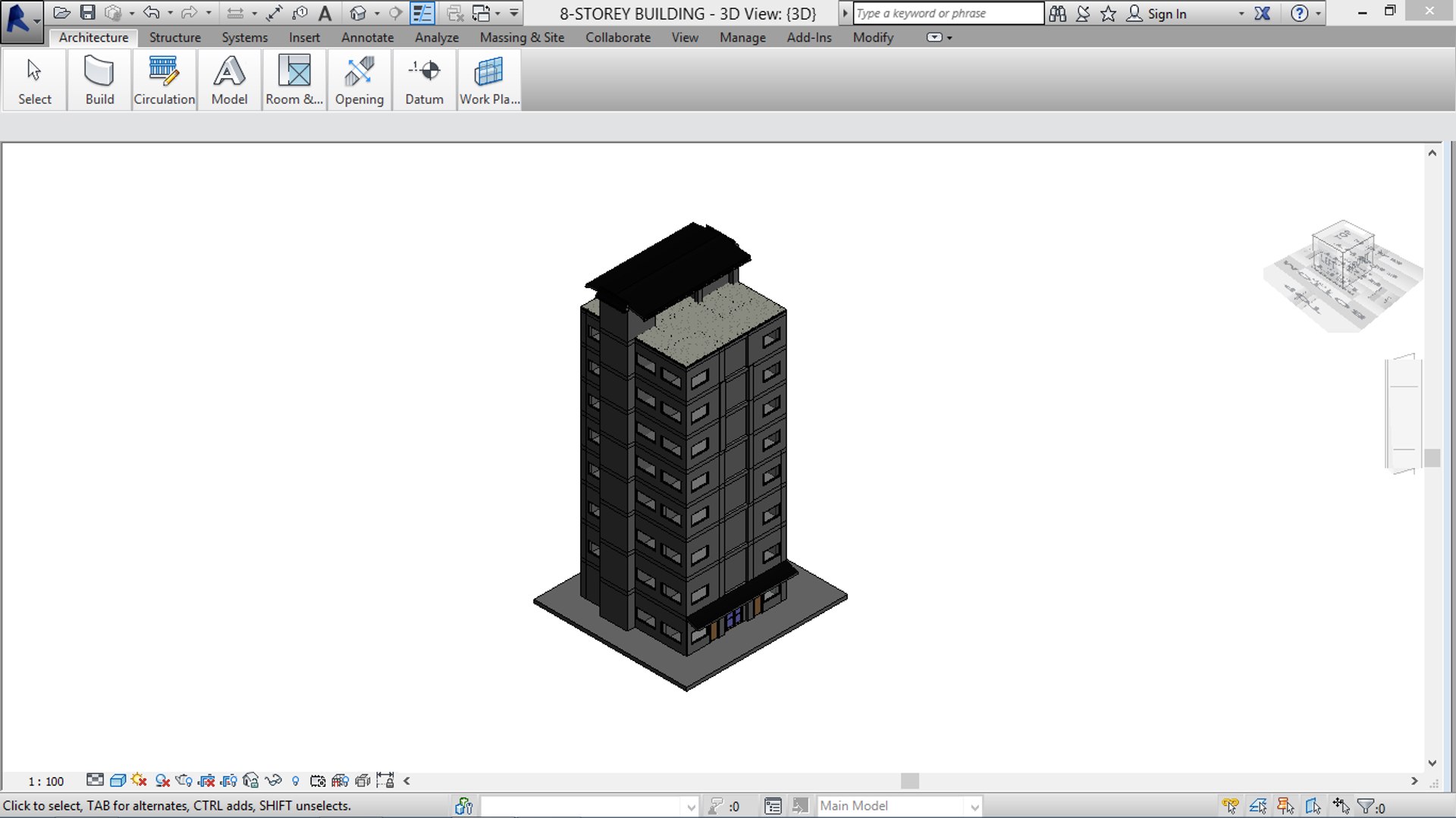 3D Model 8-storey Building - TurboSquid 1305676