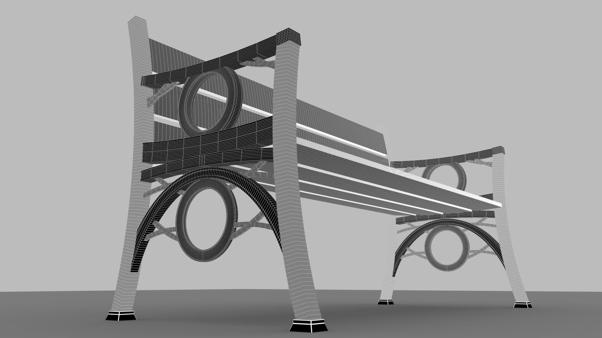 3D bench seat - TurboSquid 1584171