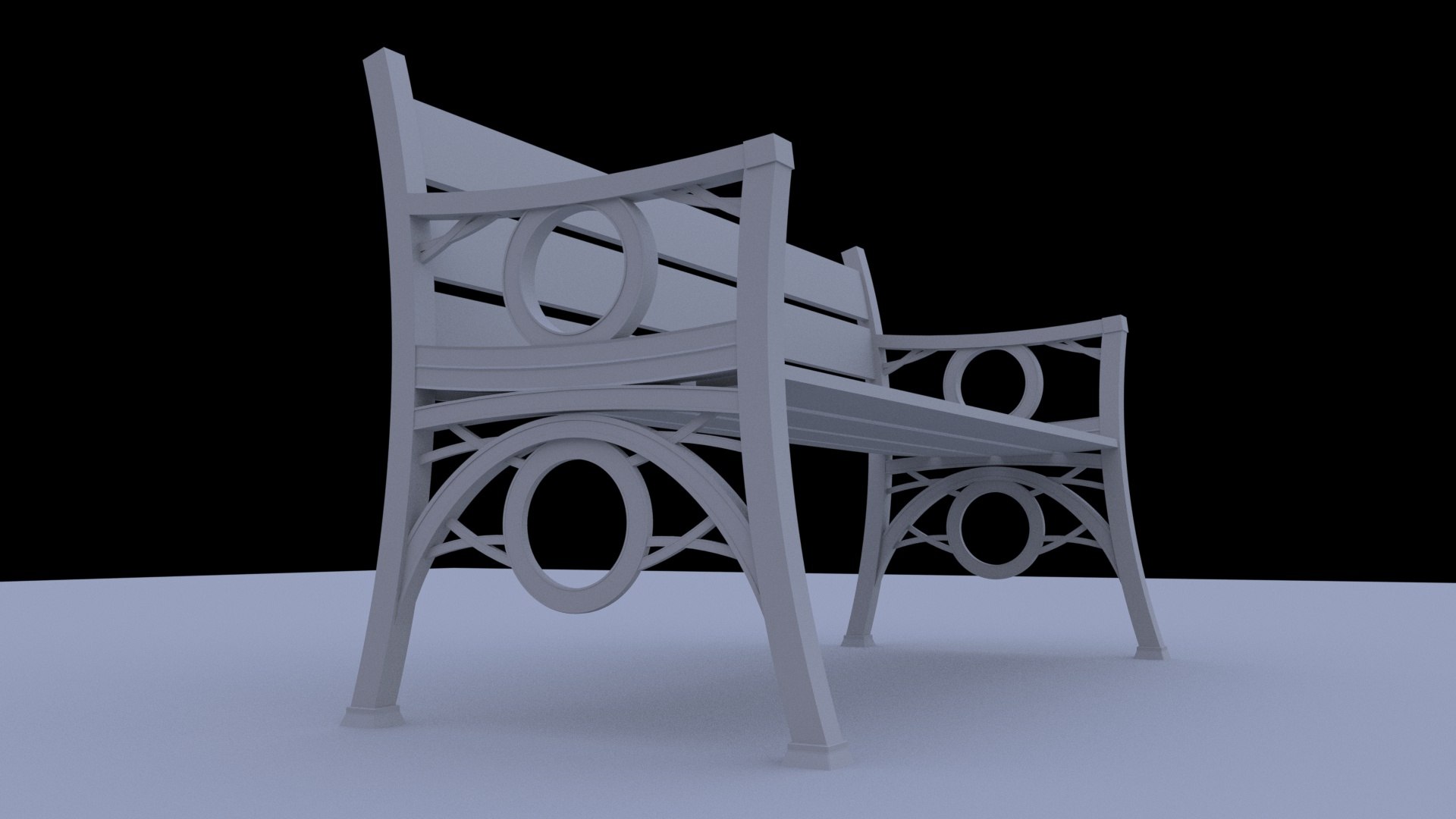 3D bench seat - TurboSquid 1584171