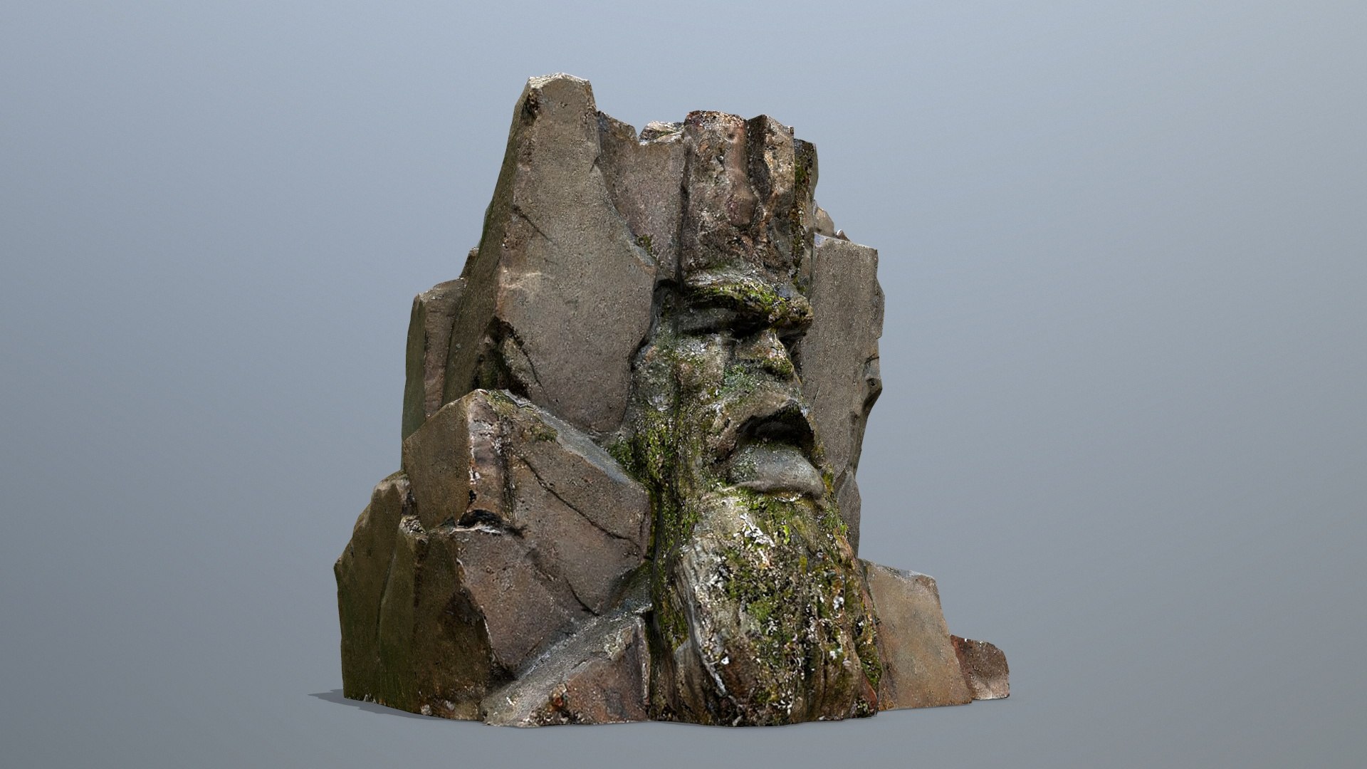3D Mountain Face Model - TurboSquid 2216519