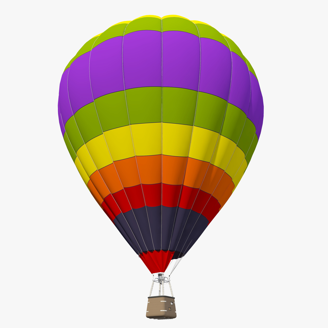 Air Baloon Set 3d Model