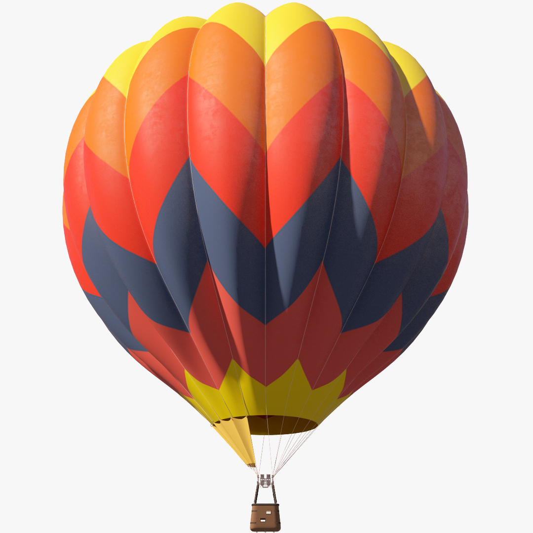 Air Baloon Set 3d Model