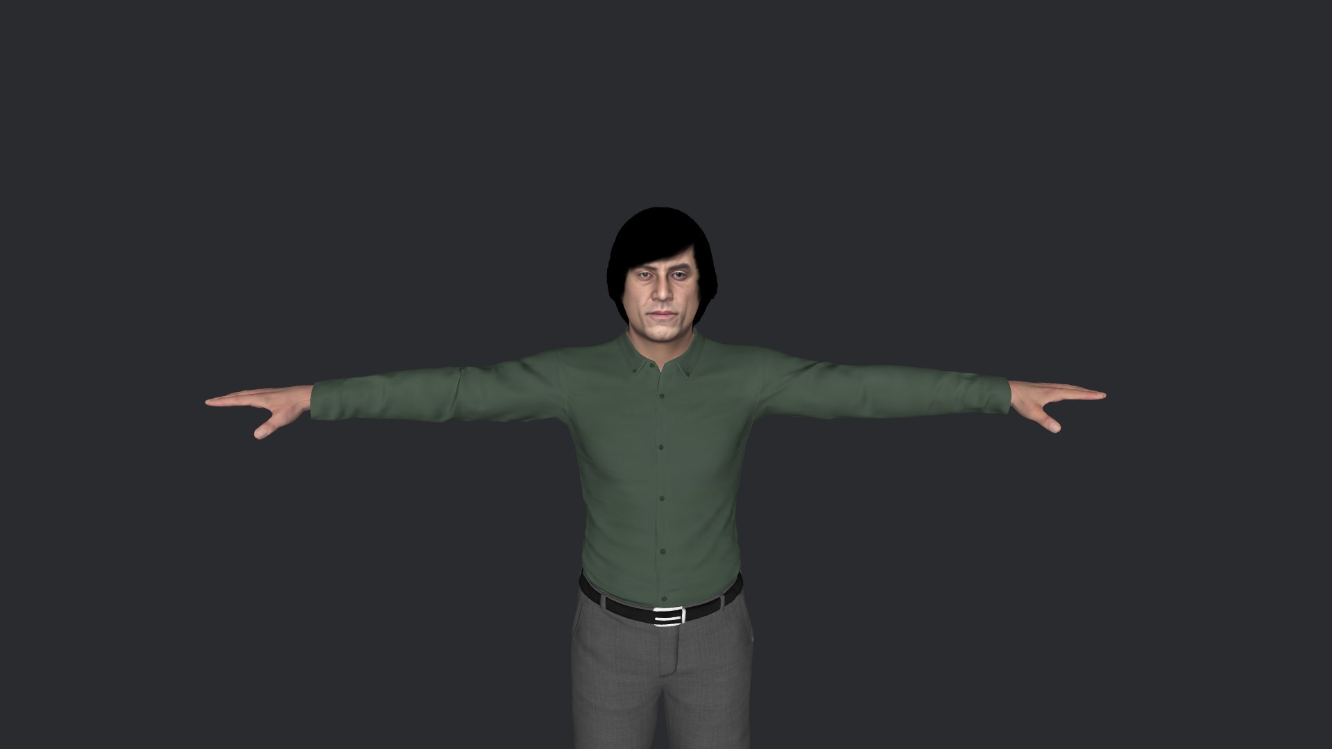 3D Anton Chigurh Hyper Realistic Full Body Fully Rigged 3D Character Model - TurboSquid 2126088