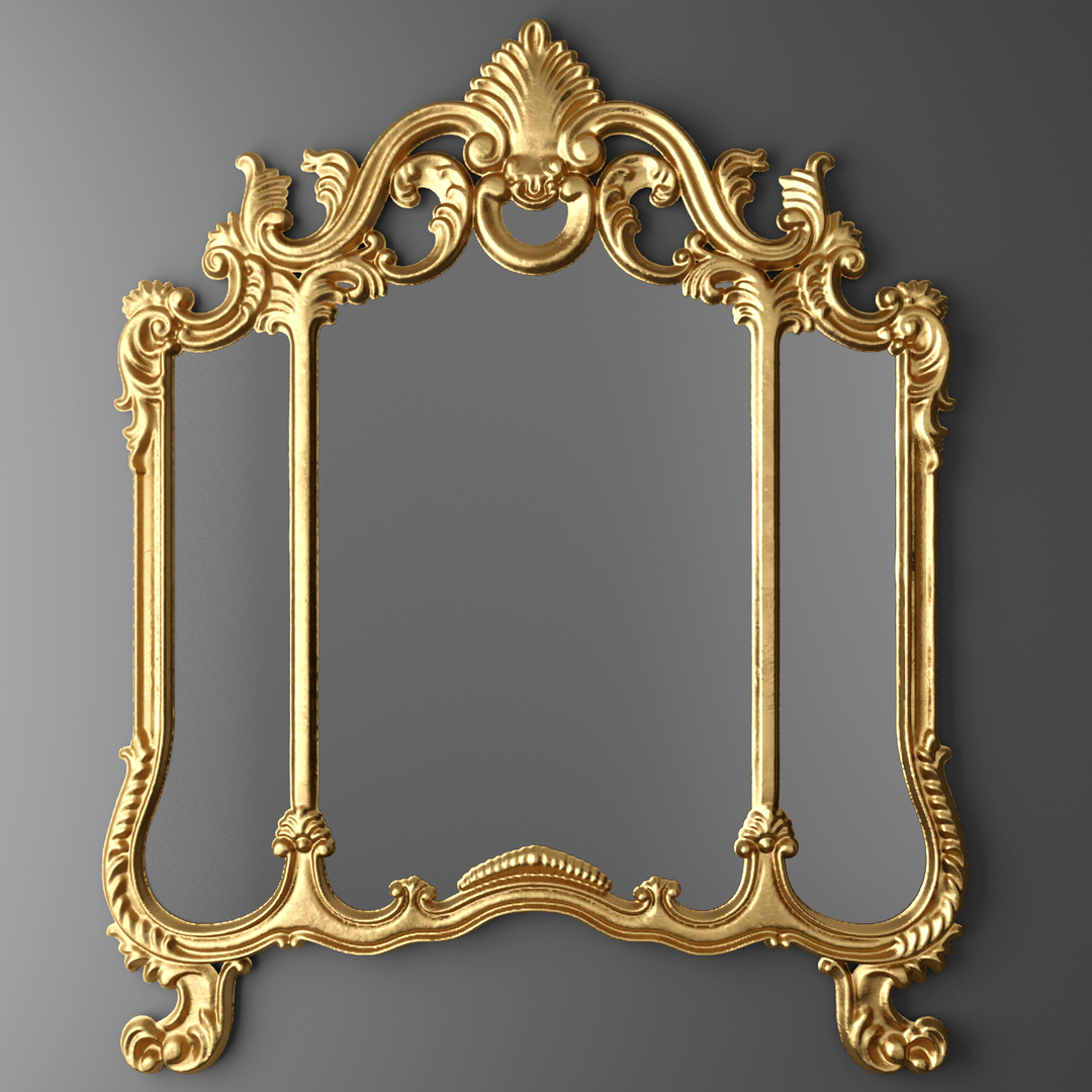 3d model classic mirror