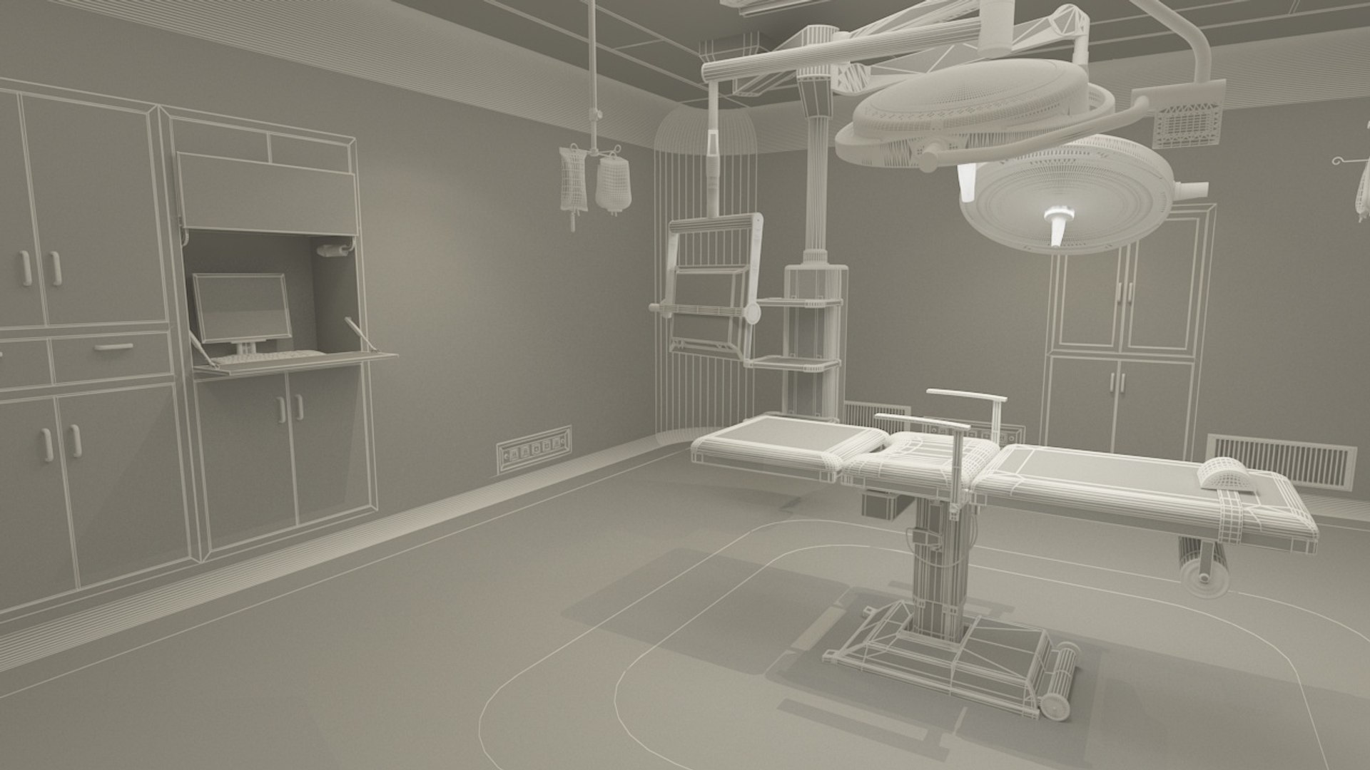 3D Operation Room Model - TurboSquid 2258595