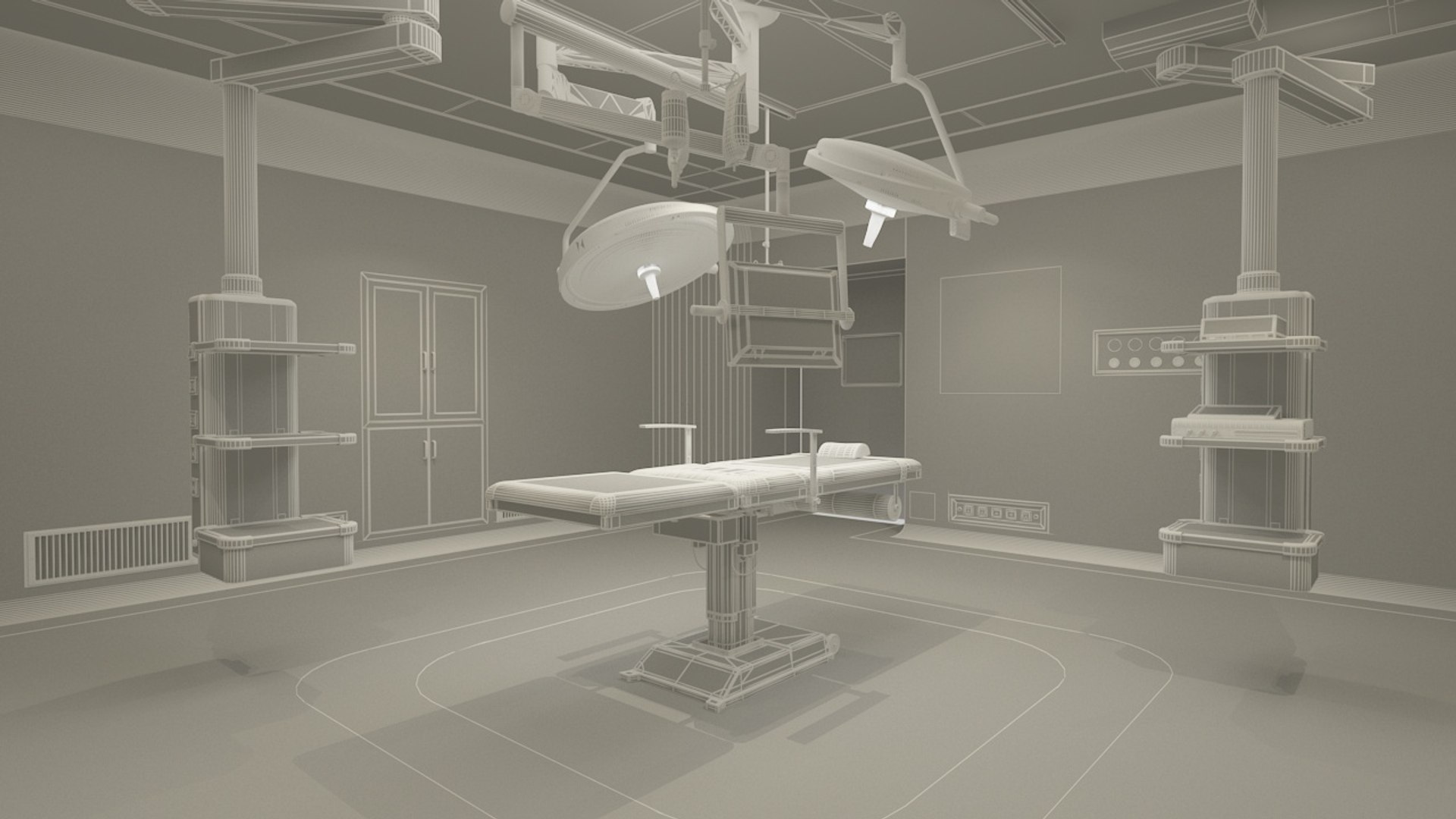 3D Operation Room Model - TurboSquid 2258595