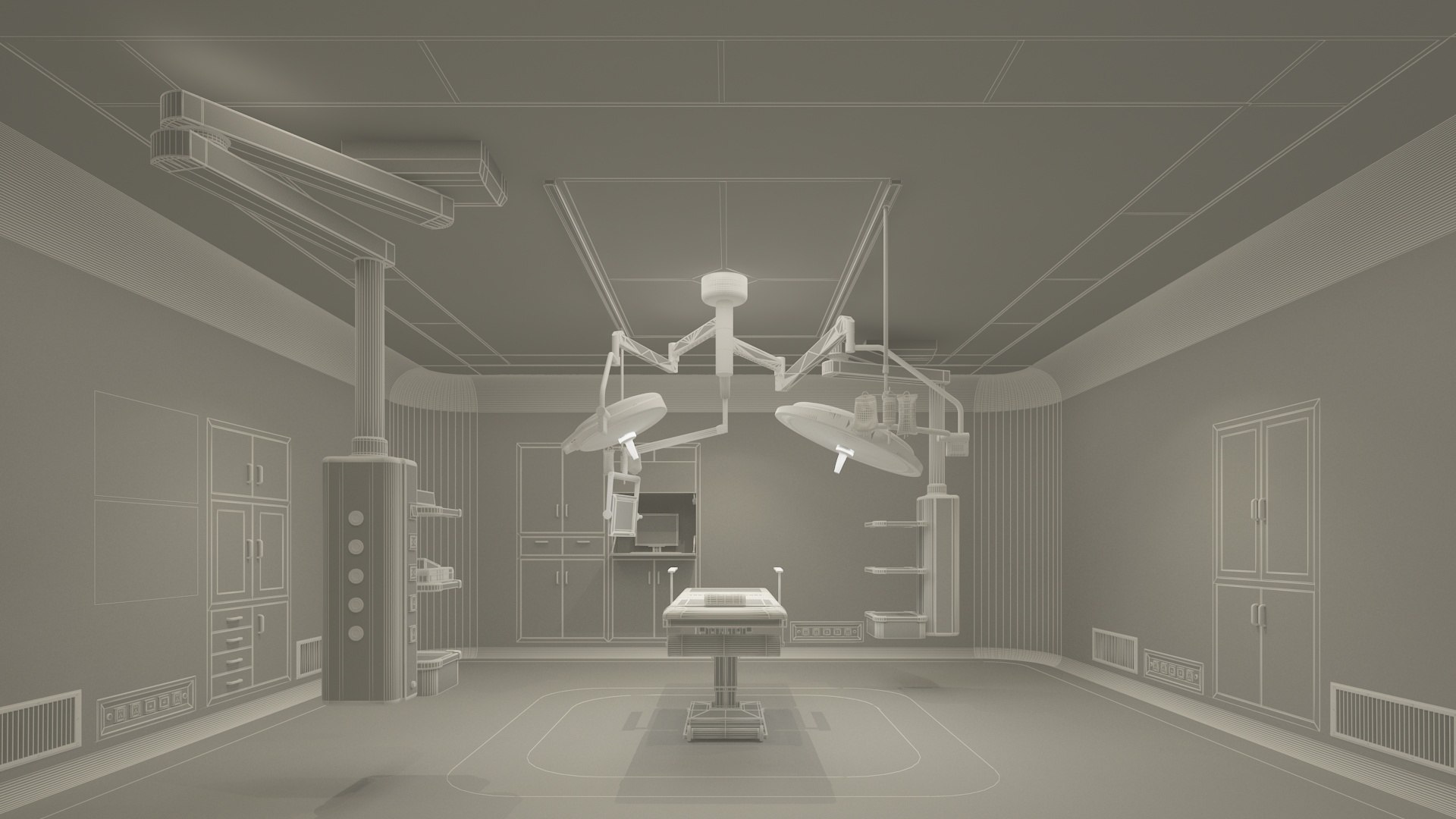 3D Operation Room Model - TurboSquid 2258595