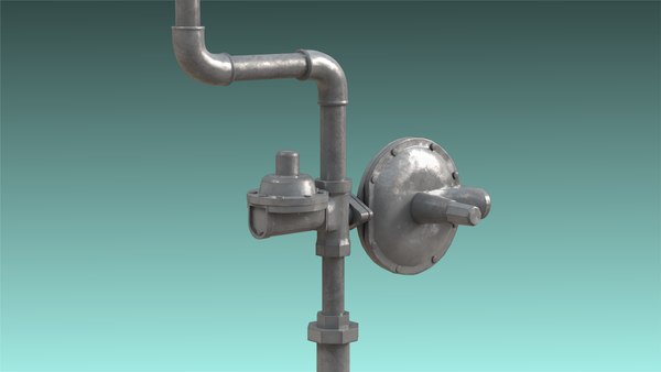 Low-poly gas regulator 3D model - TurboSquid 1633579