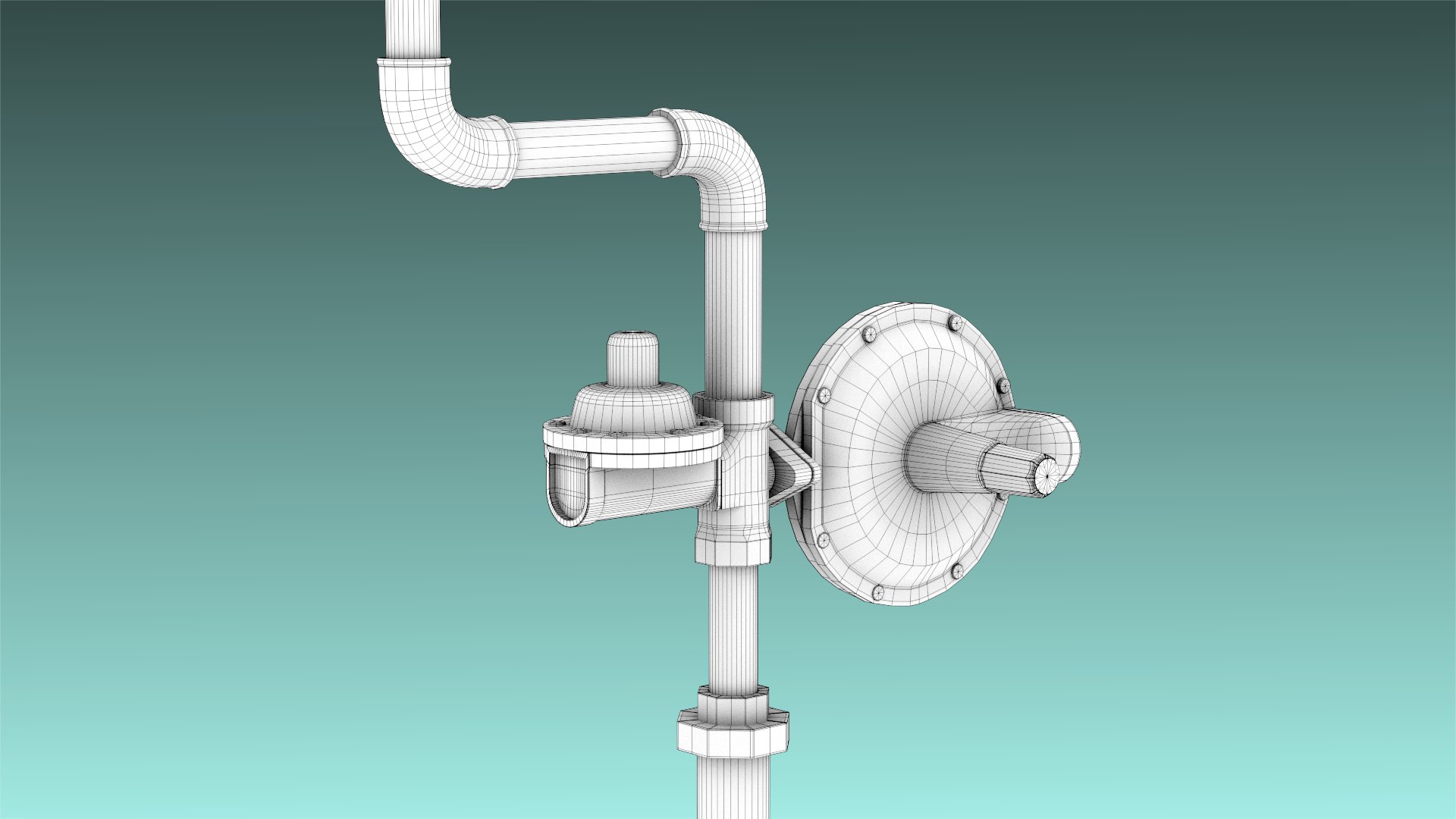 Low-poly Gas Regulator 3D Model - TurboSquid 1633579