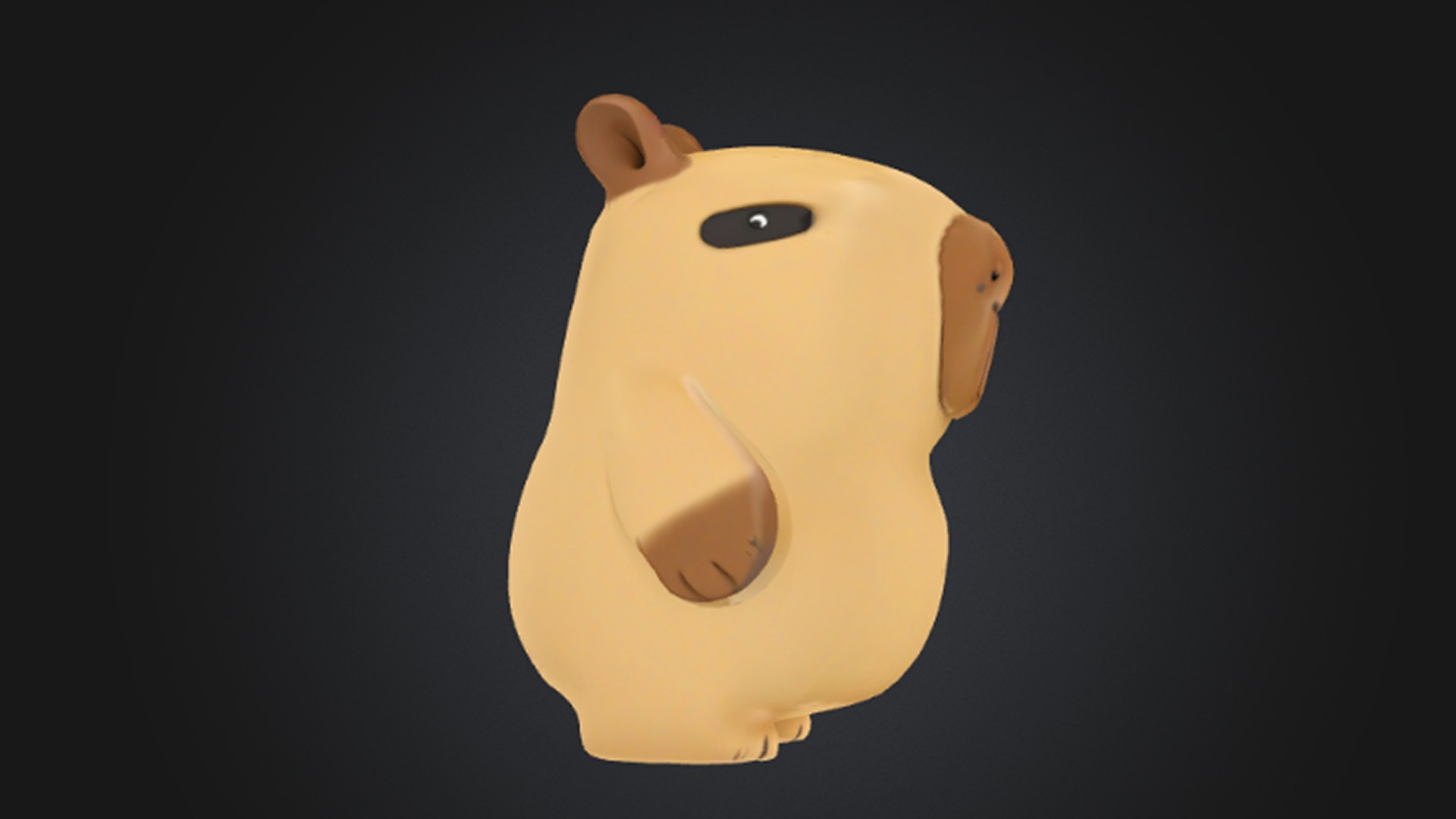 3D Cute Capybara Cartoon 3D Model For Printing Adorable Animal Figure ...