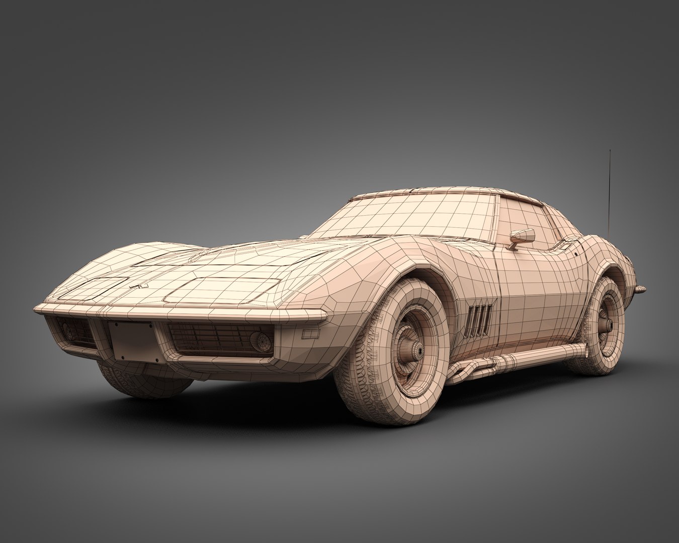 1969 Chevrolet Corvette 3D Model - TurboSquid 1743250
