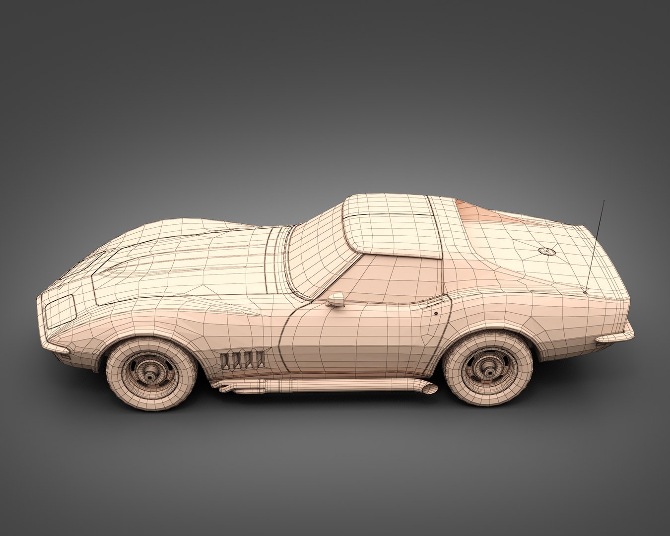 1969 Chevrolet Corvette 3D Model - TurboSquid 1743250