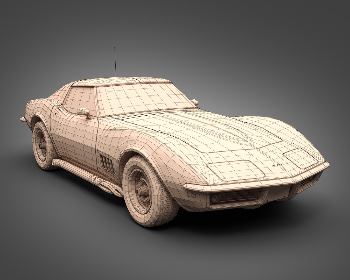 1969 Chevrolet Corvette 3D Model - TurboSquid 1743250