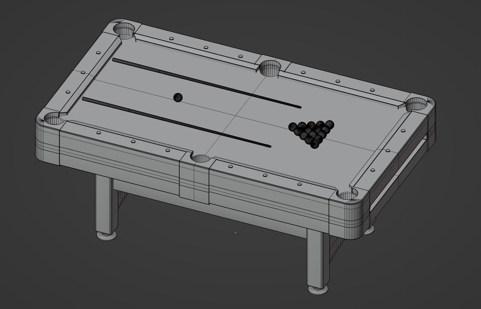 Billiard 3D Model - TurboSquid 2197223