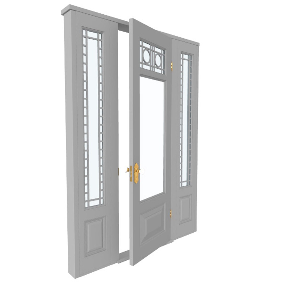 Queen Door 3d Max