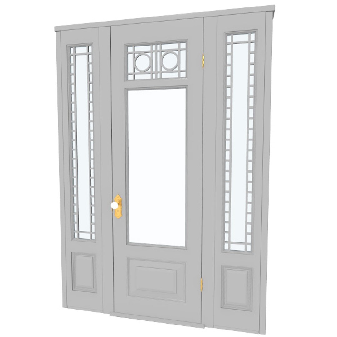 Queen Door 3d Max