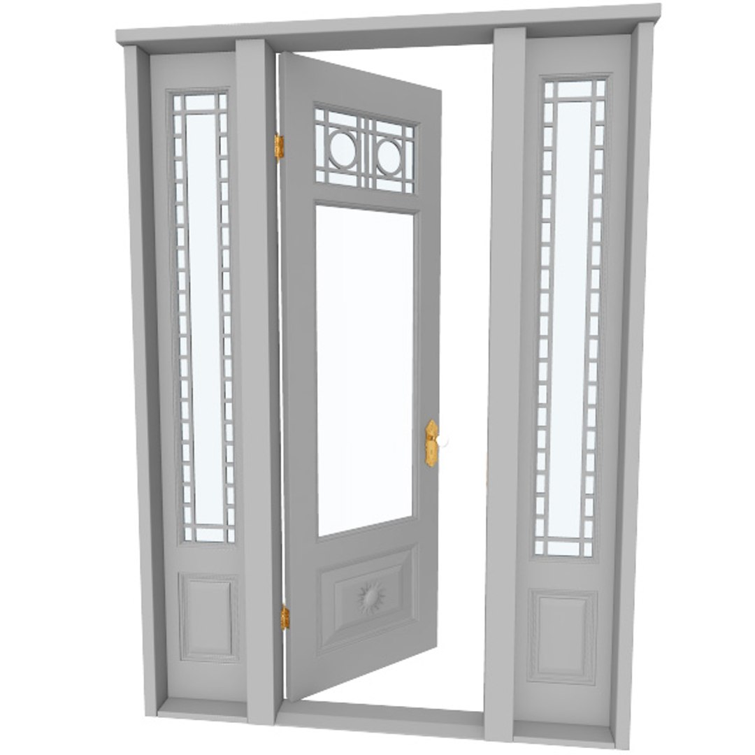 Queen Door 3d Max