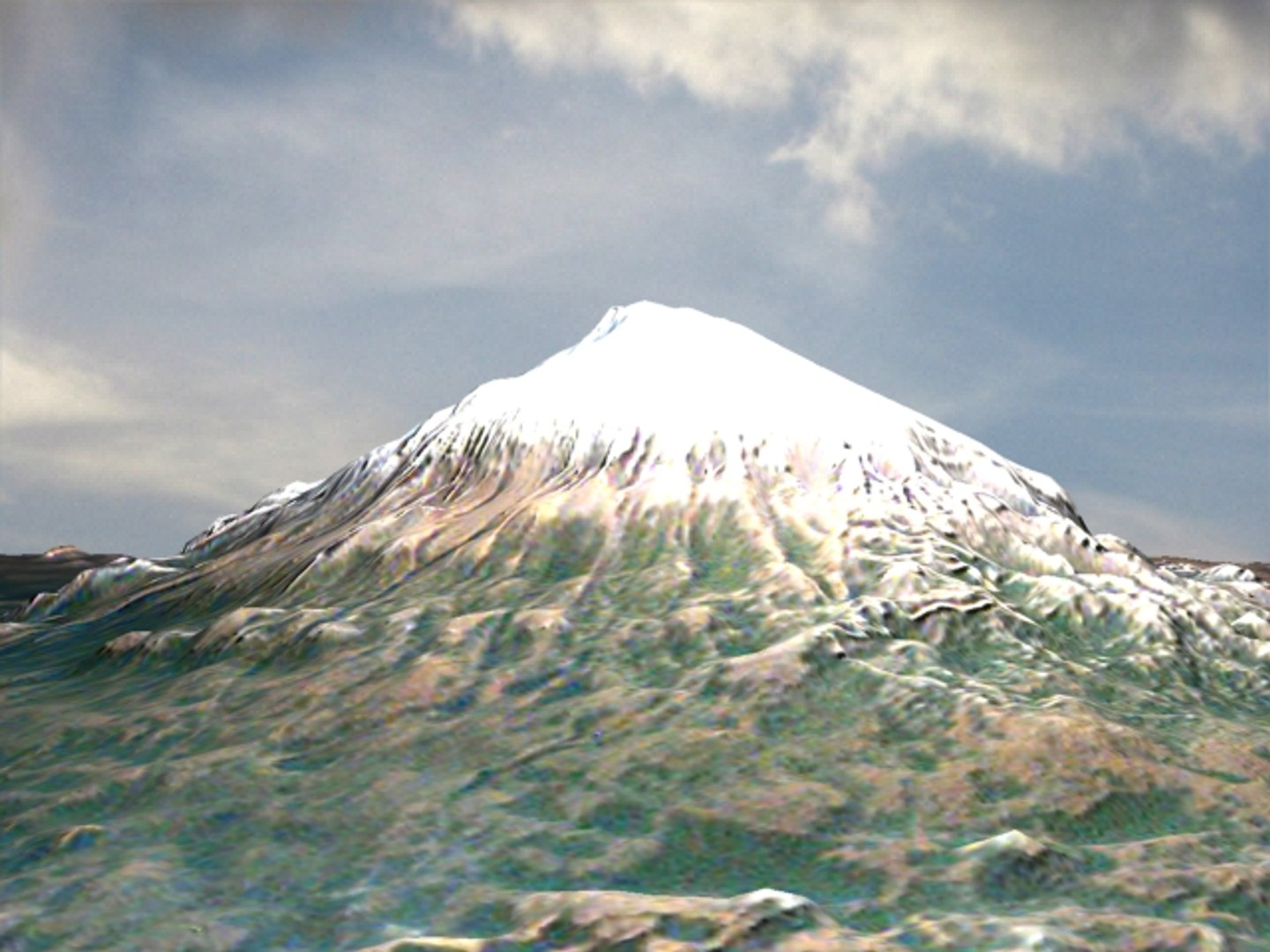 fuji japan summit 3d max