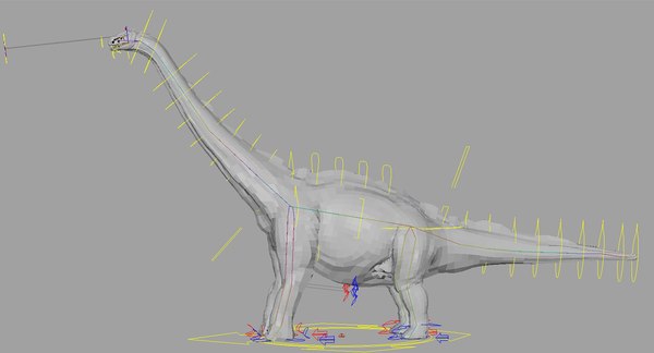 modelo 3d Brontosaurus 3D (Rigged) - TurboSquid 1407823