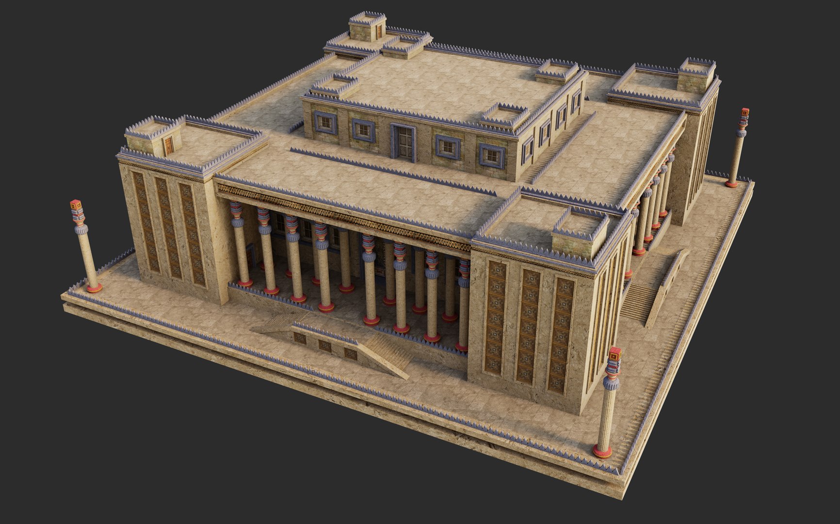 Apadana Palace V2 Persepolis 3D Model - TurboSquid 2366260