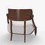 wooden armchair rc 3d model