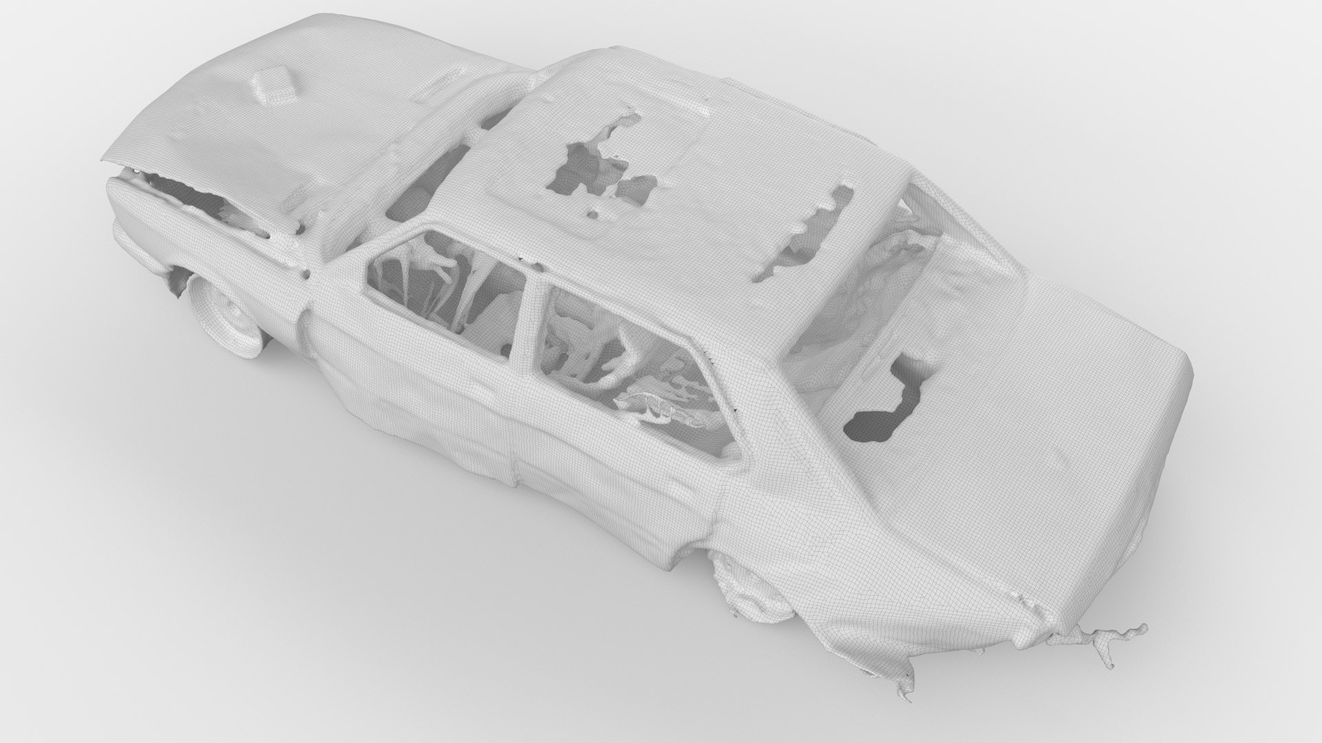 3D Burned Car Wreck 09 Model - TurboSquid 2112043