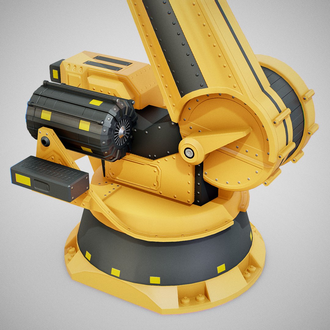 Industrial Robotic Arm Bot Model - TurboSquid 1419394