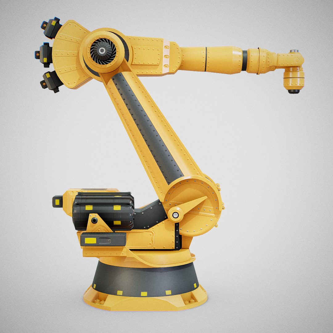 Industrial Robotic Arm Bot Model - TurboSquid 1419394