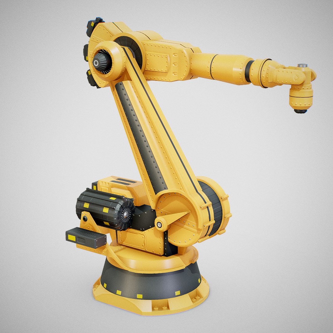 Industrial Robotic Arm Bot Model - TurboSquid 1419394