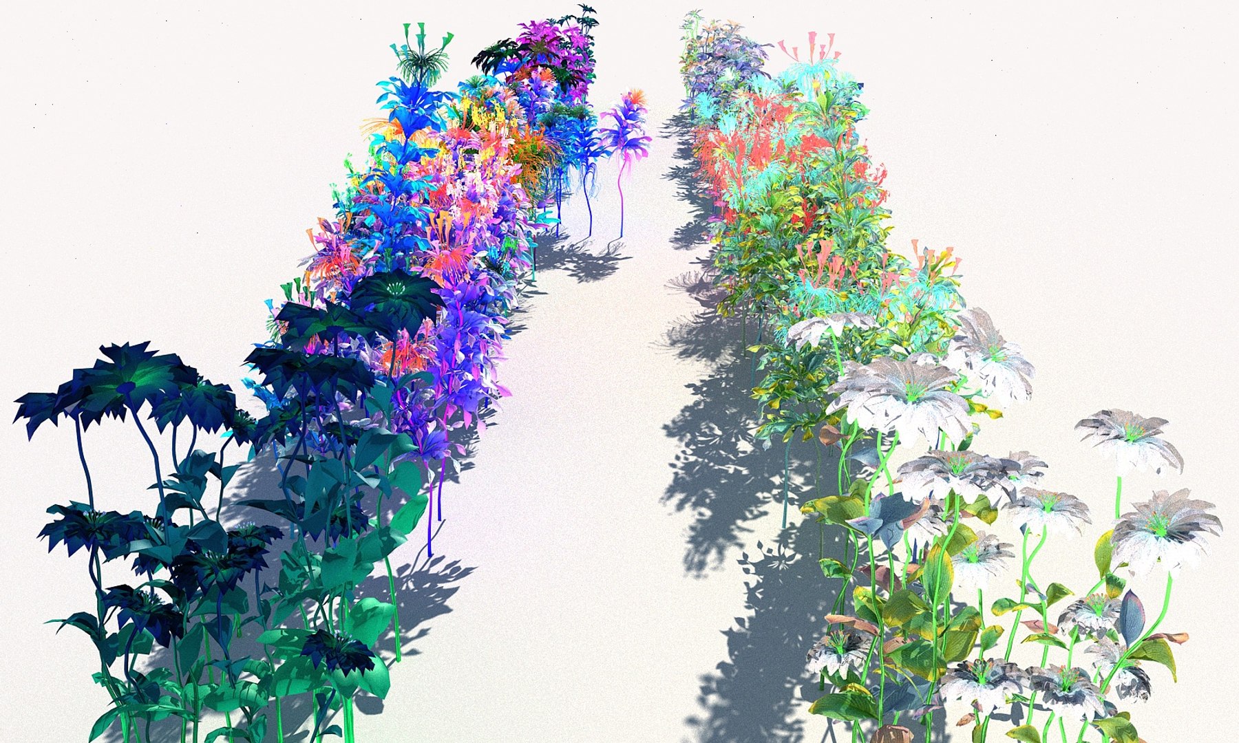 Alien flower pack 3D model - TurboSquid 1386089