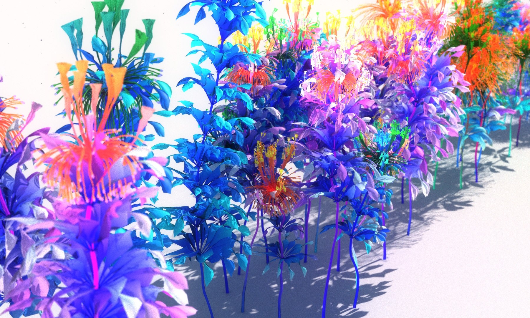 Alien flower pack 3D model - TurboSquid 1386089