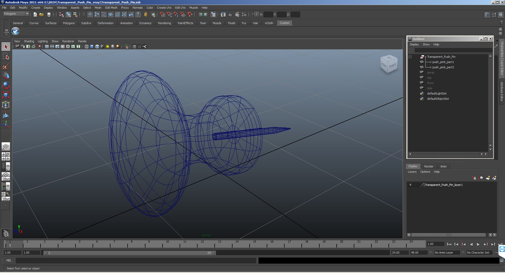 Transparent Push Pin 3D Model - TurboSquid 1425576