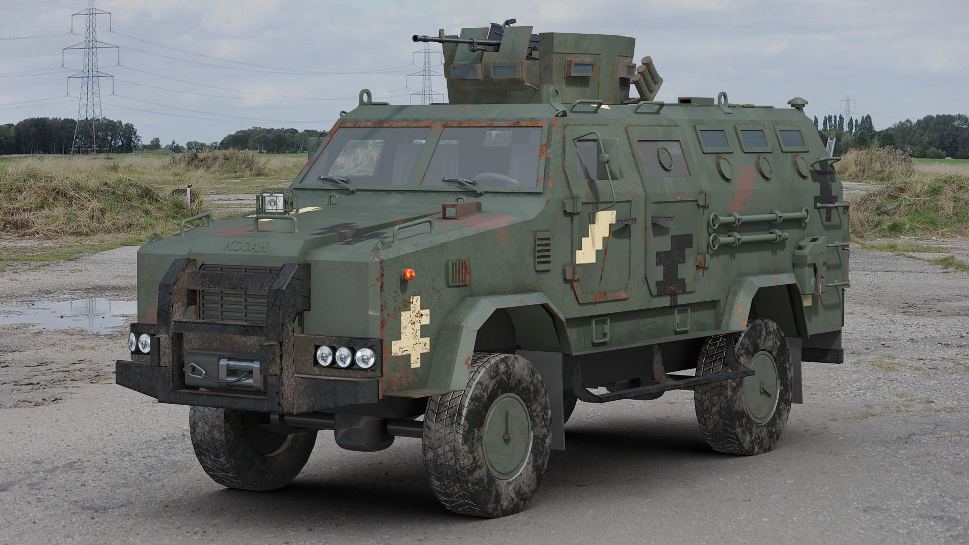 Kozak 2 APC 3D Model - TurboSquid 2089295