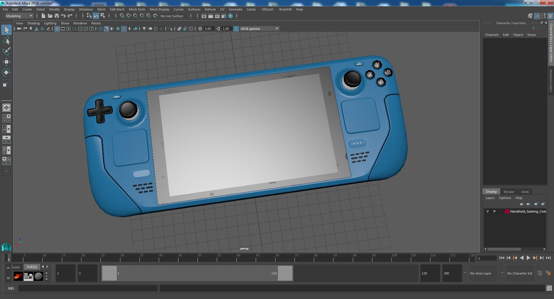 Handheld Gaming Computer 3D model - TurboSquid 1833964