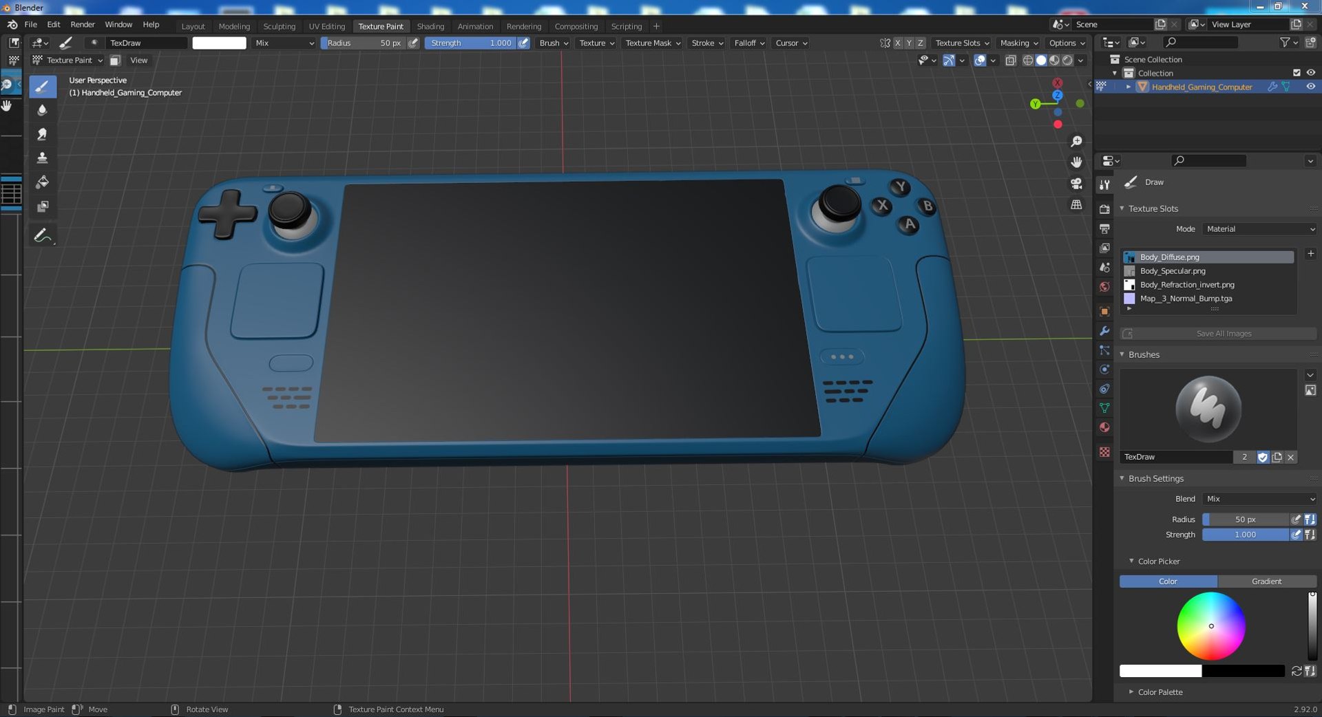 Handheld Gaming Computer 3D model - TurboSquid 1833964