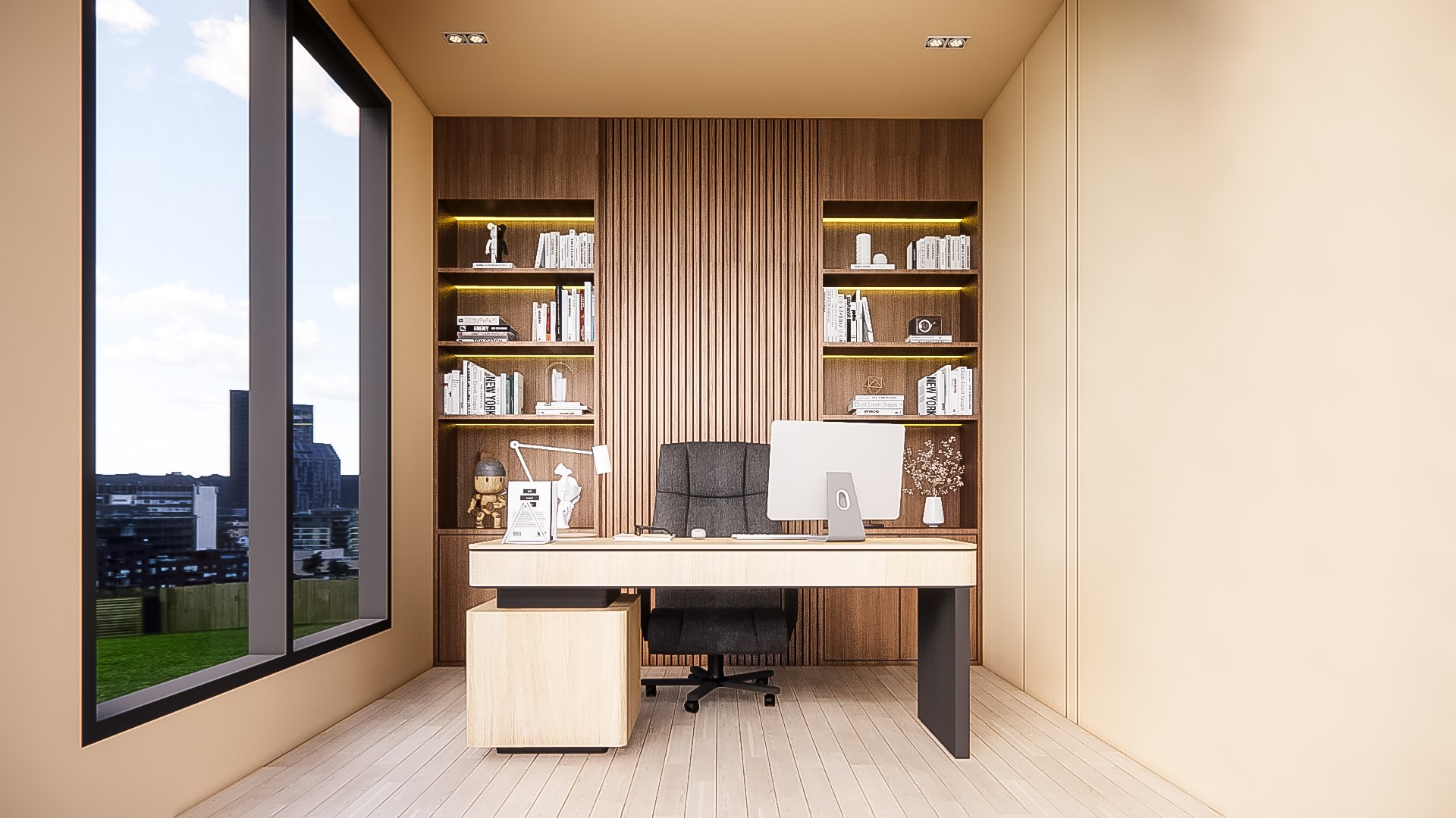 Single Office Room 3D Model - TurboSquid 2414539