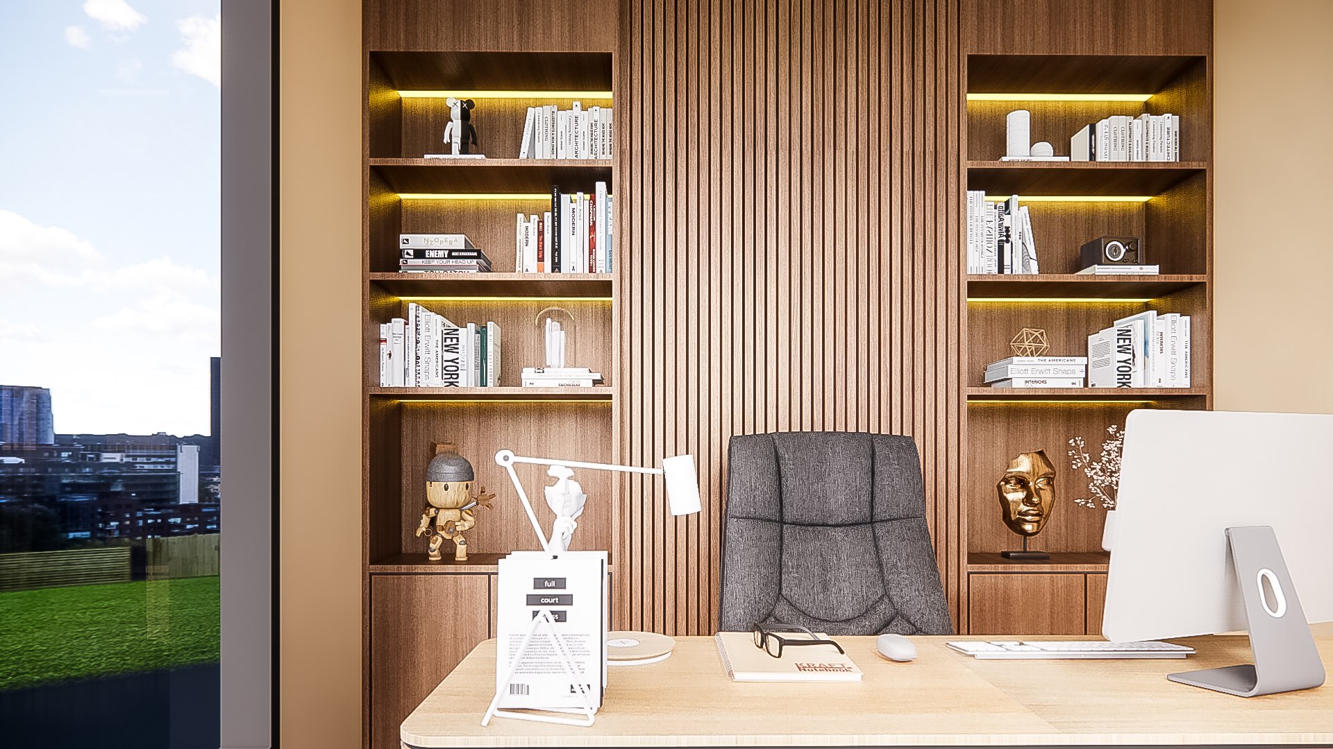 Single Office Room 3D Model - TurboSquid 2414539