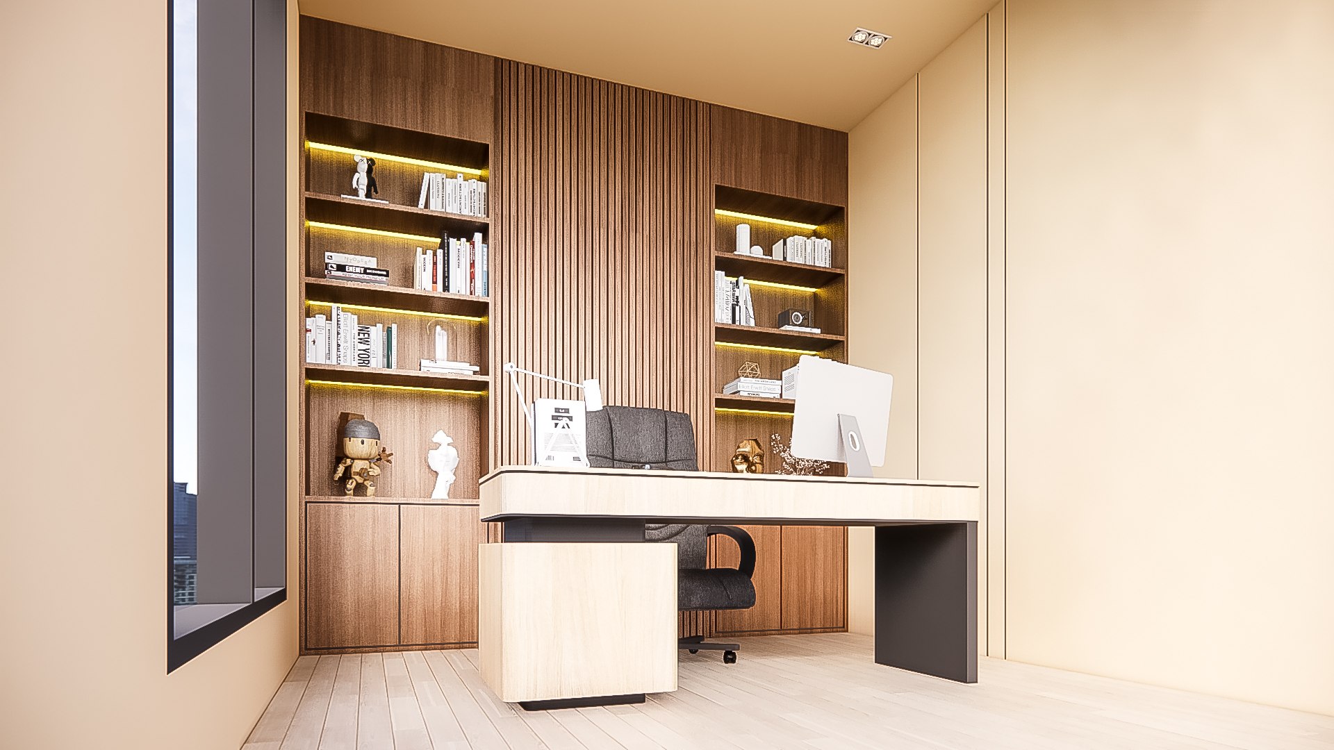 Single Office Room 3D Model - TurboSquid 2414539