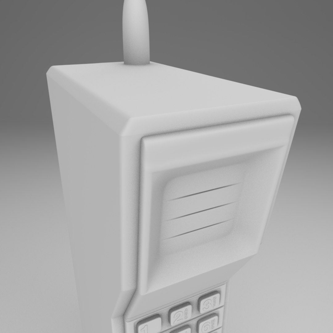 Phone Brick Cellphone 3d Model