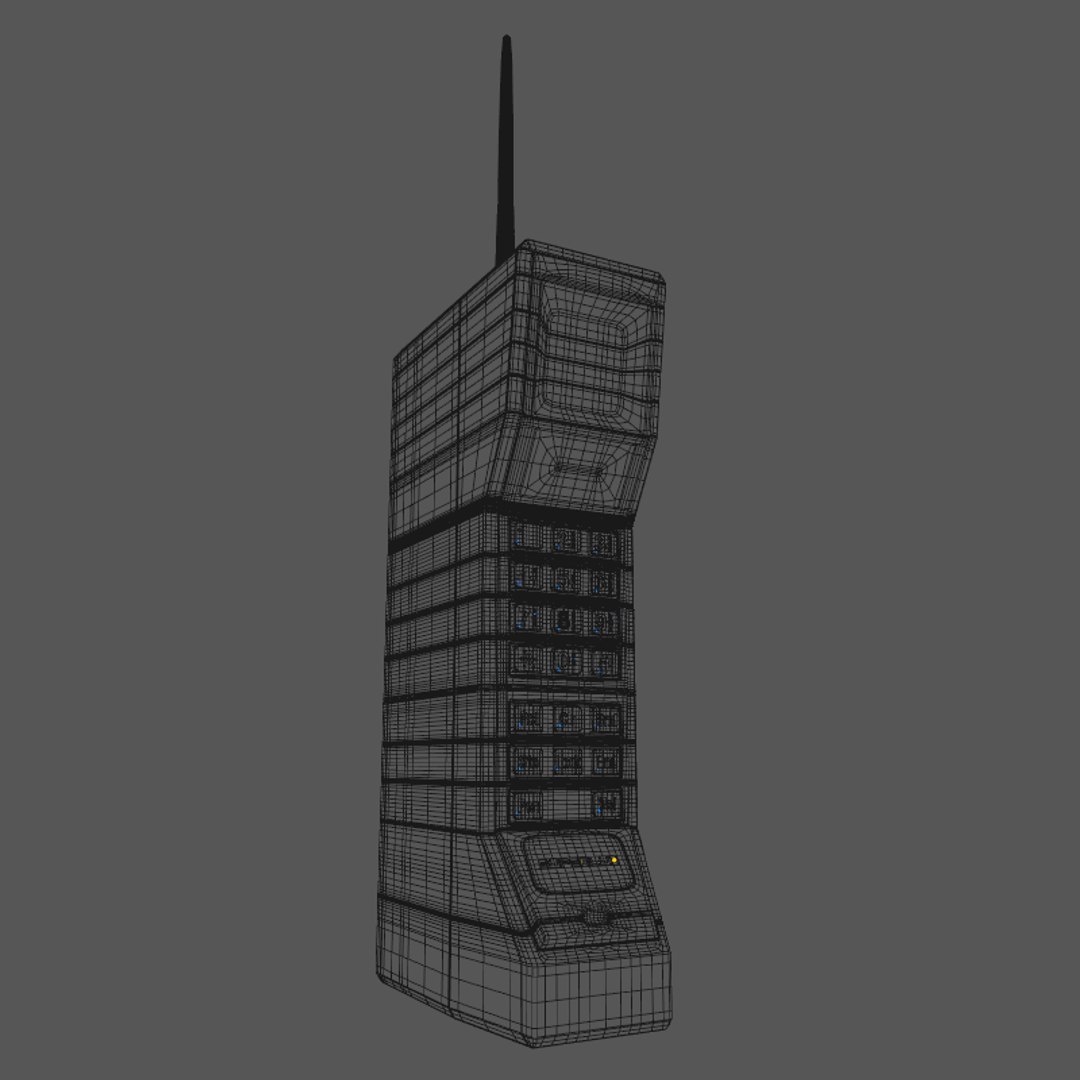 Phone Brick Cellphone 3d Model