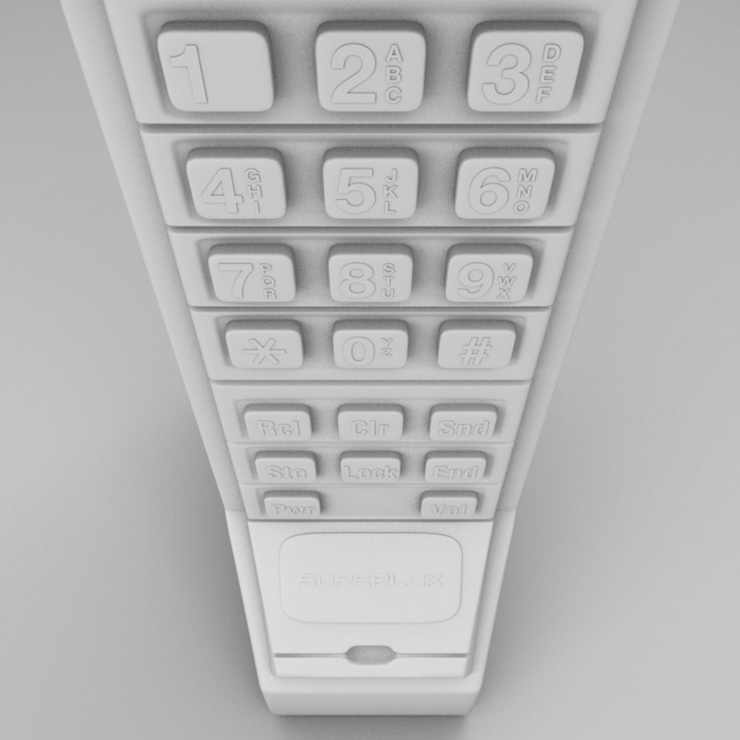 Phone Brick Cellphone 3d Model