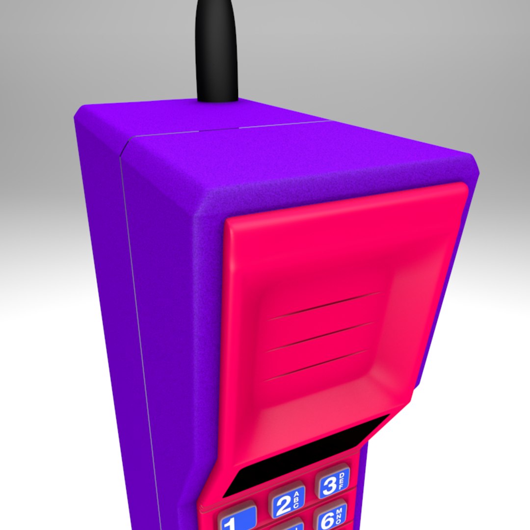 Phone Brick Cellphone 3d Model