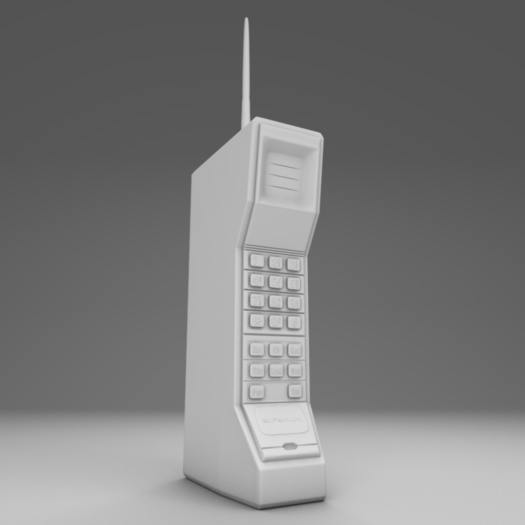 Phone Brick Cellphone 3d Model