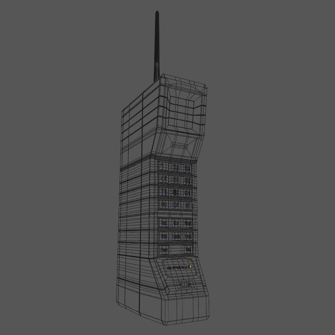 Phone Brick Cellphone 3d Model