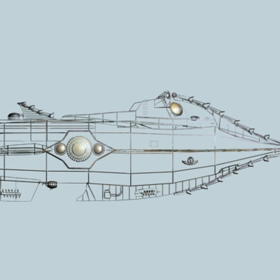 3d Model Fantasy Submarine