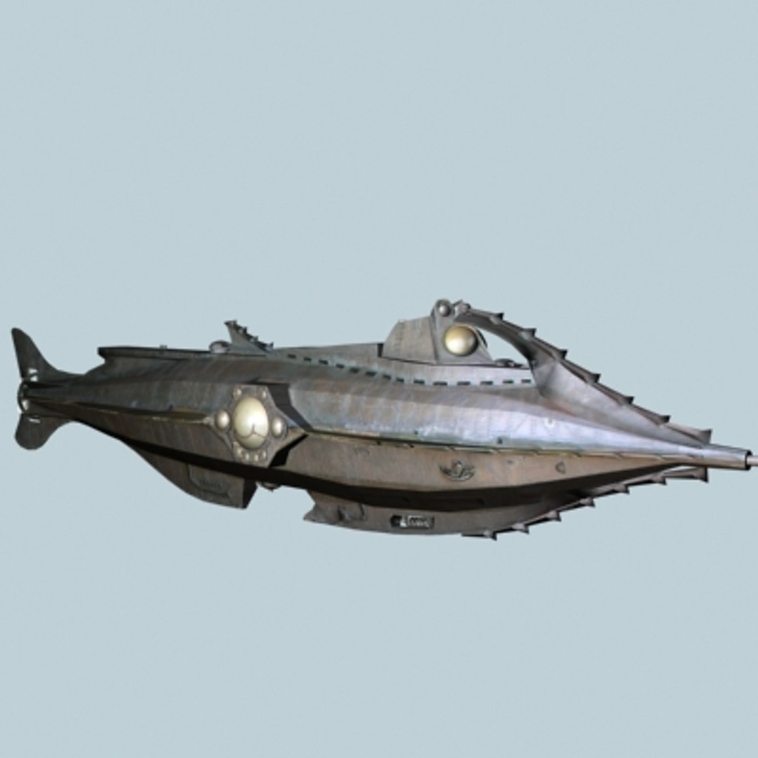 3d Model Fantasy Submarine