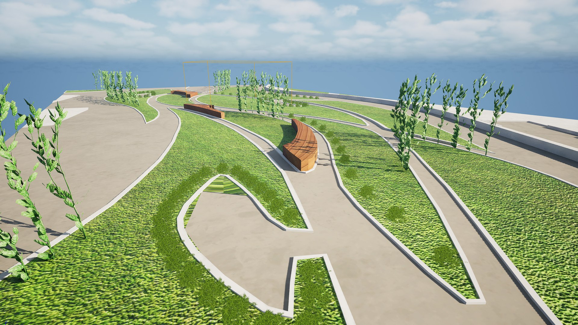 Minimalist Park Asset 3D Model - TurboSquid 2258877