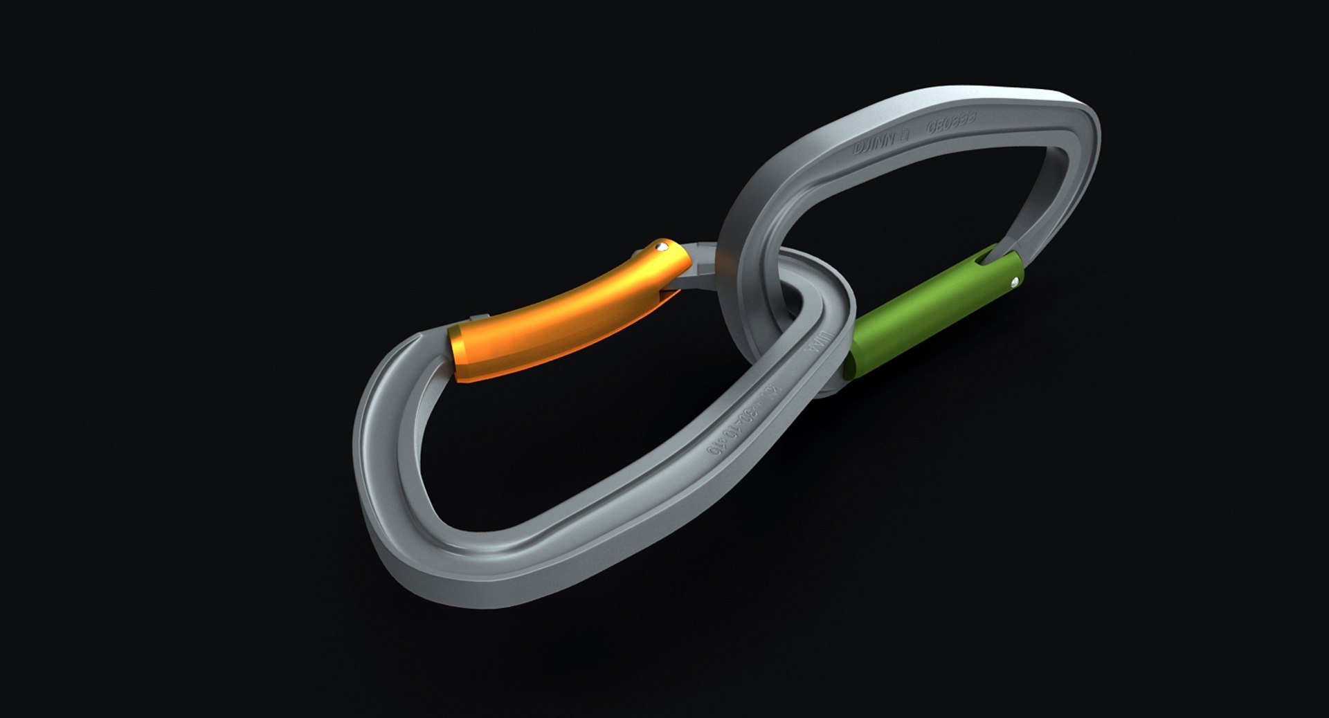 Carabiner Set 3d Model